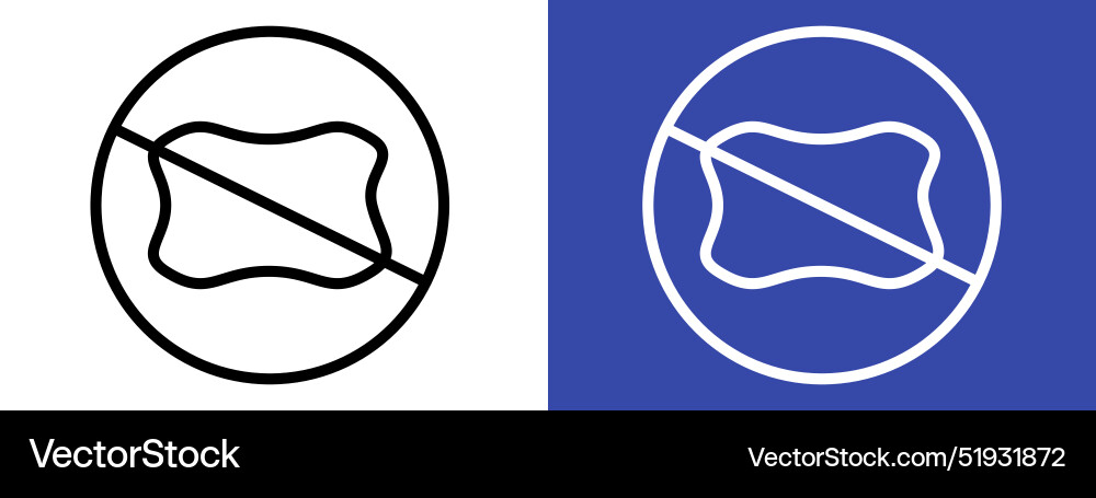 Area restriction notice forbidding the use Vector Image