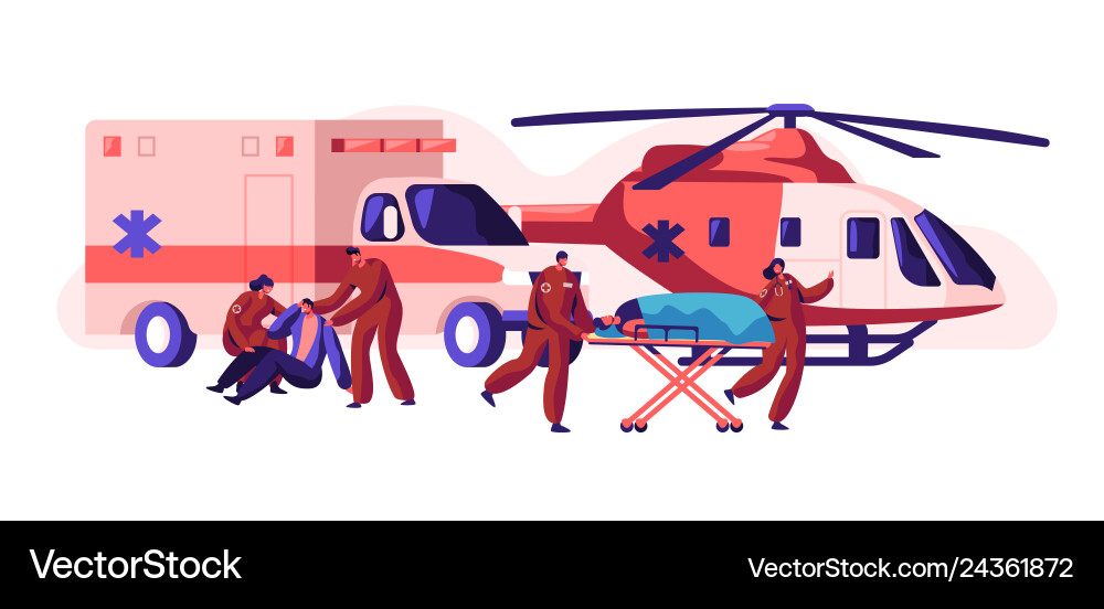 Emergency Medical Response Royalty Free Vector Image