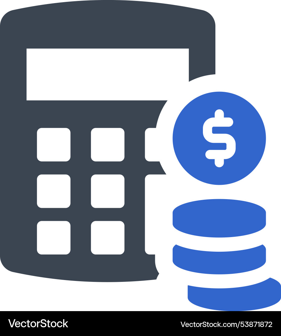 Financial budget icon Royalty Free Vector Image