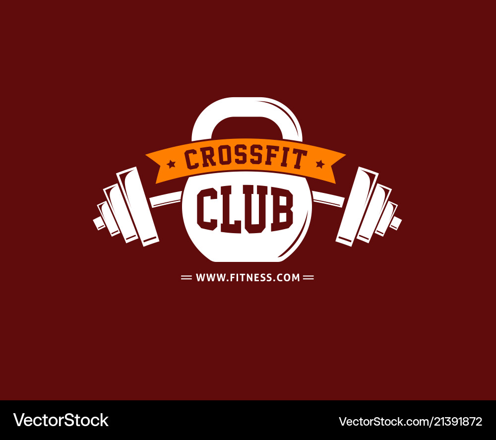 Crossfit Vector Logo Fitness Center Logo Vector Illustration Of A Man
