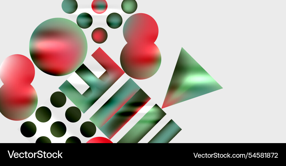 Triangles circles squares rectangles design Vector Image