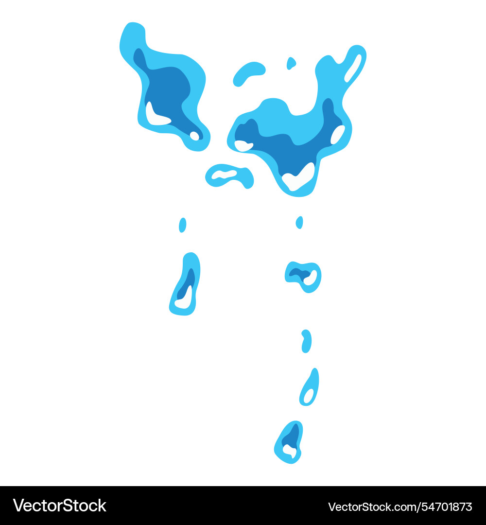A sprite sheet water trap splash for game Vector Image