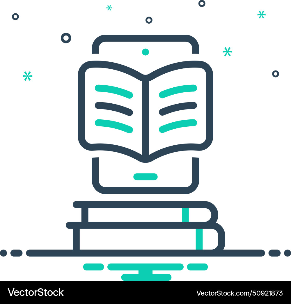 E book Royalty Free Vector Image - VectorStock