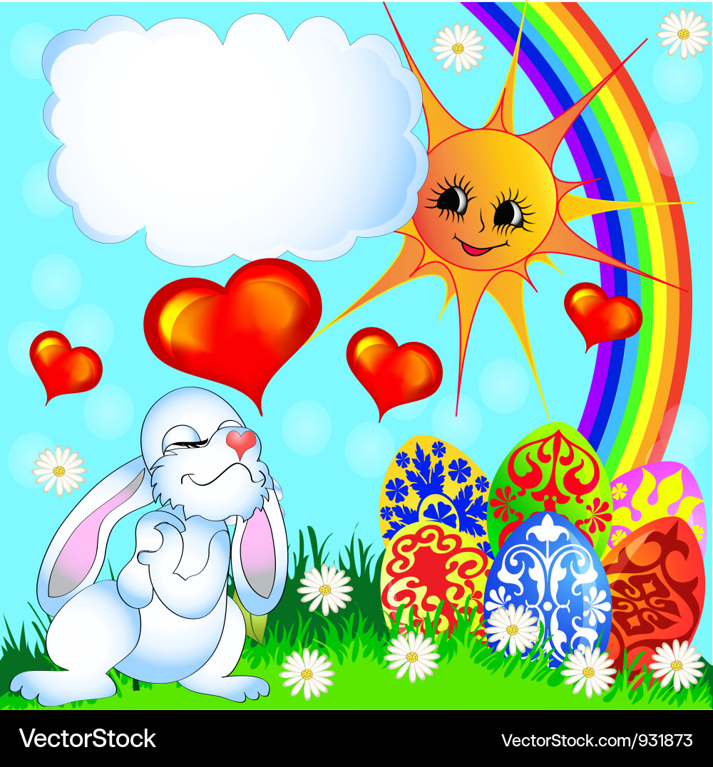 Easter background Royalty Free Vector Image - VectorStock