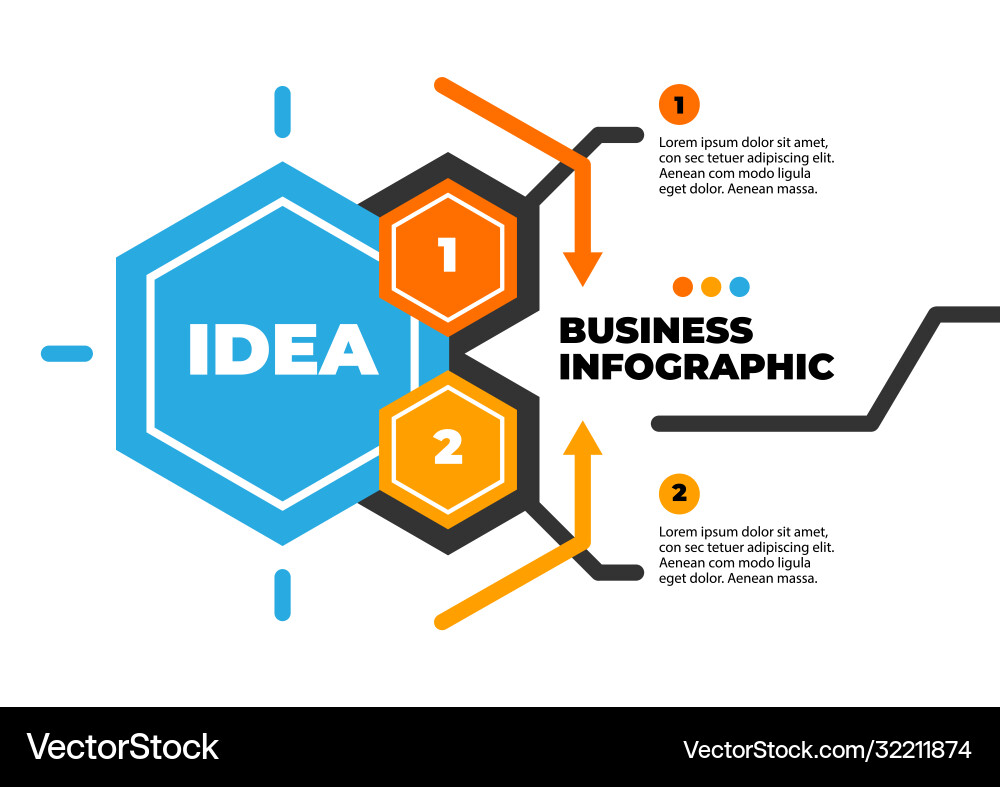Infographic for business concept applicable Vector Image