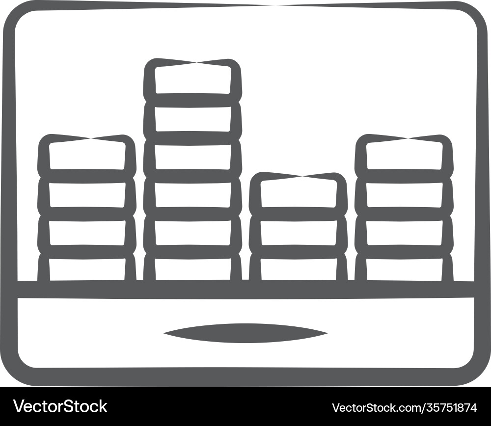 Music bars Royalty Free Vector Image - VectorStock