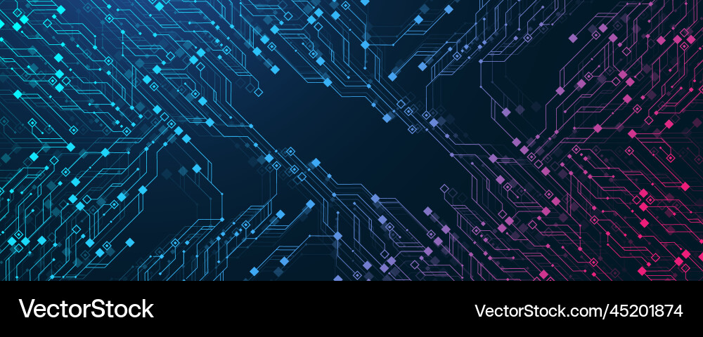 Quantum computer technologies concept futuristic Vector Image