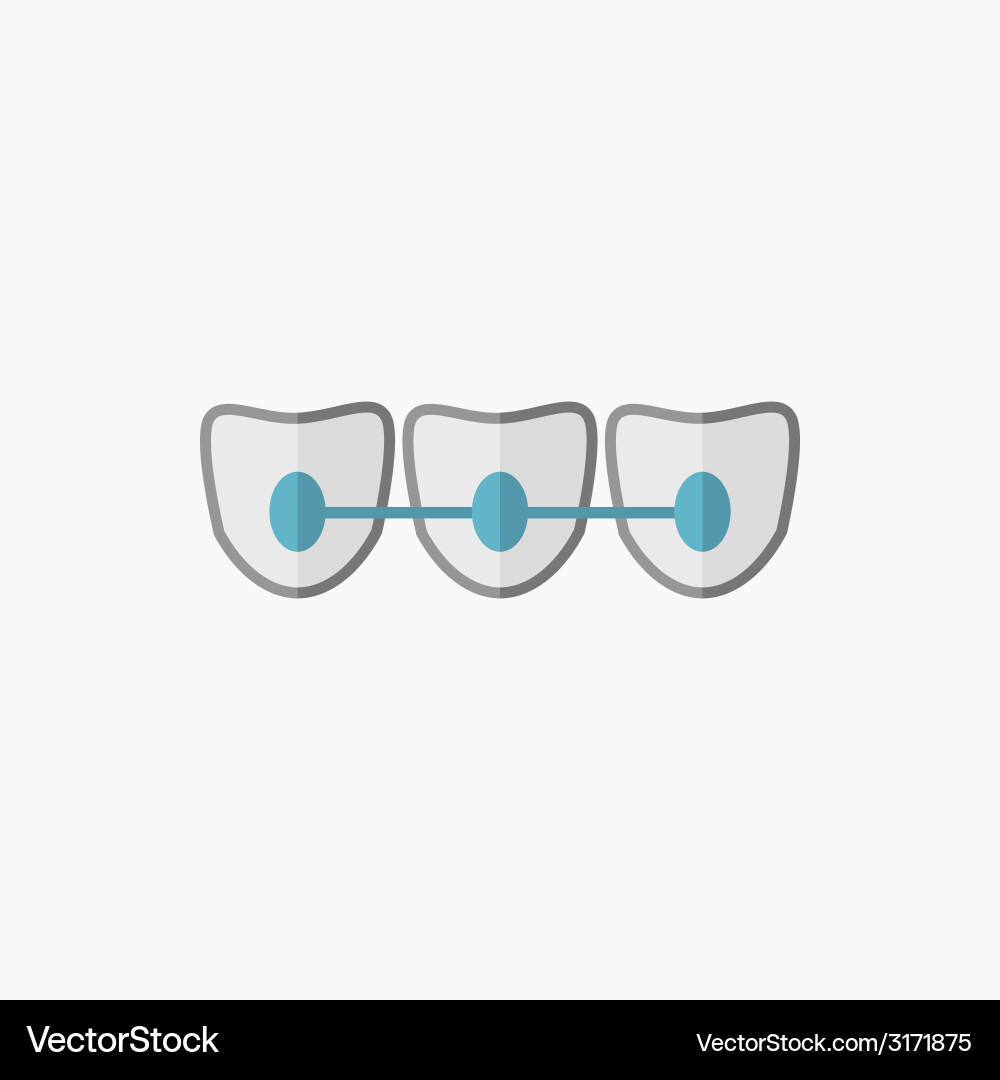 Braces Dental Icon Royalty Free Vector Image - VectorStock