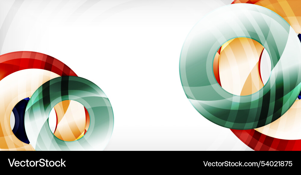 Circles round elements ring shapes premium Vector Image