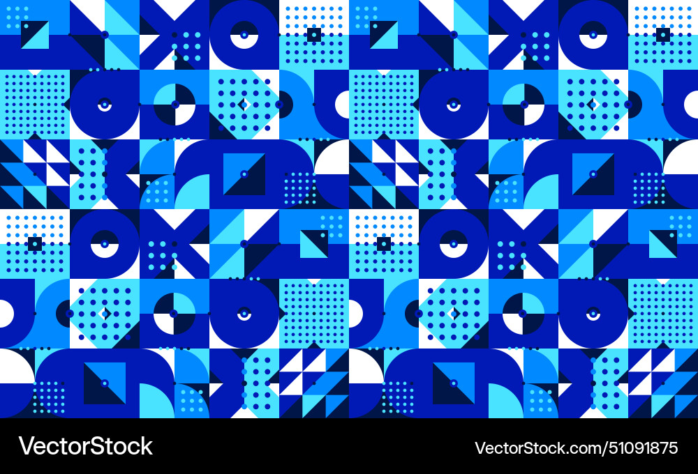 Seamless abstract background in blue color Vector Image