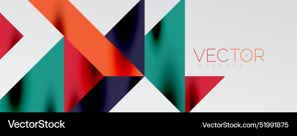 Tech minimal overlapping triangle shapes elements Vector Image