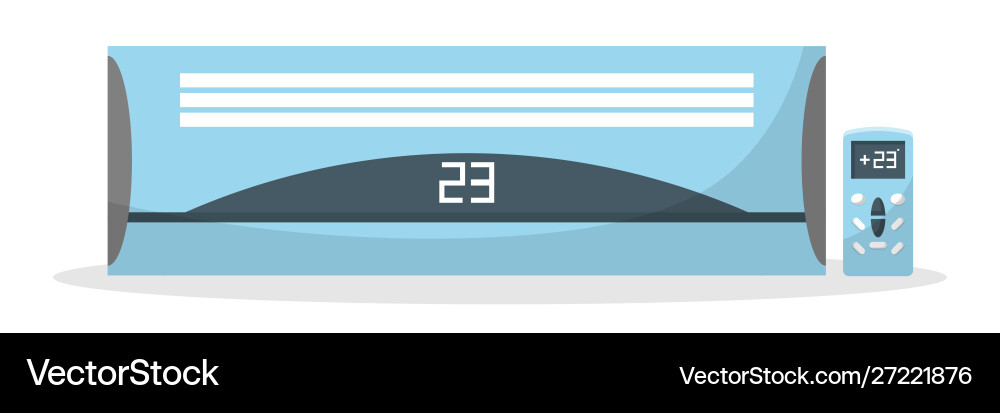 Air conditioner flat Royalty Free Vector Image