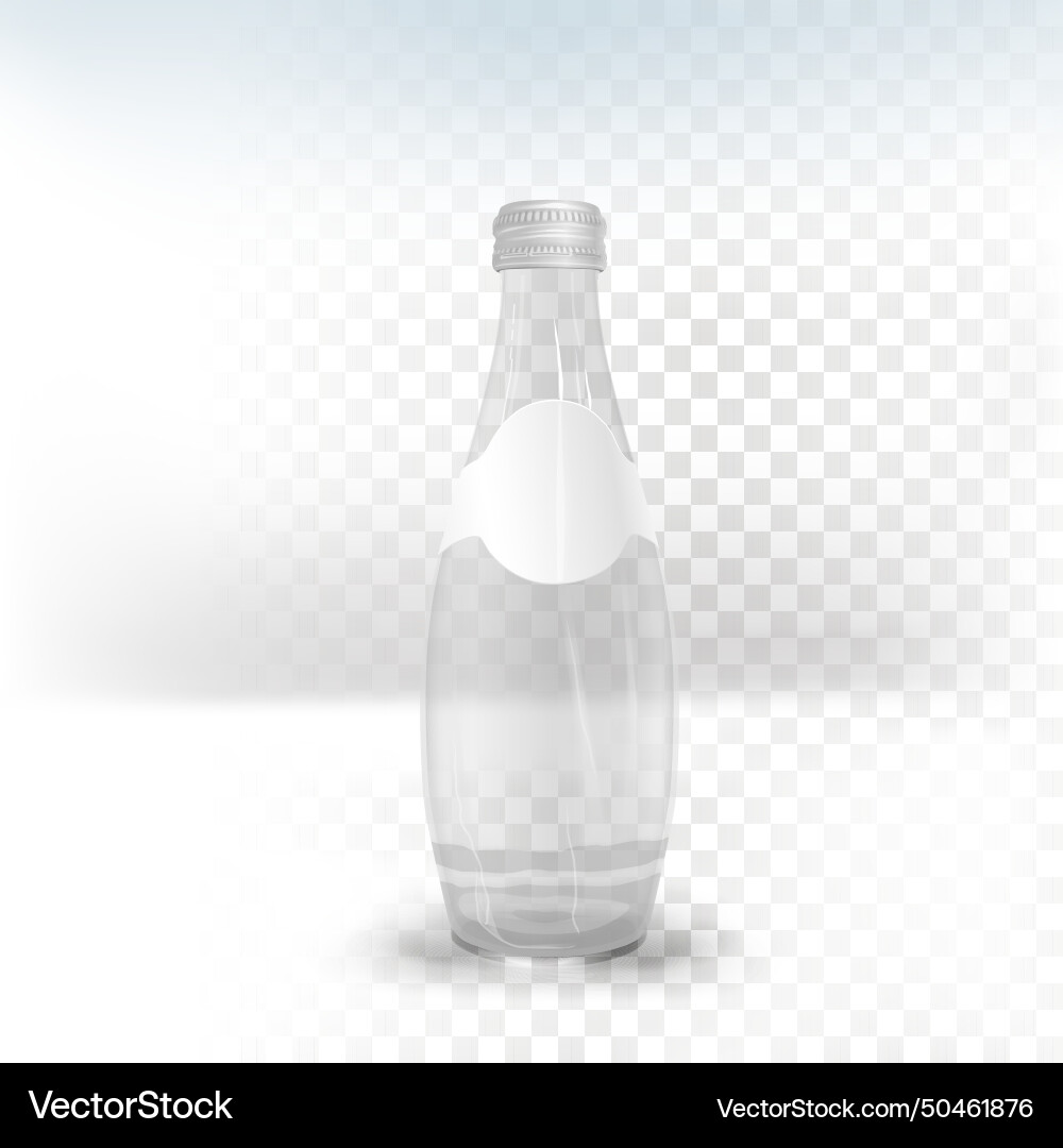 Glass beverage bottle Royalty Free Vector Image