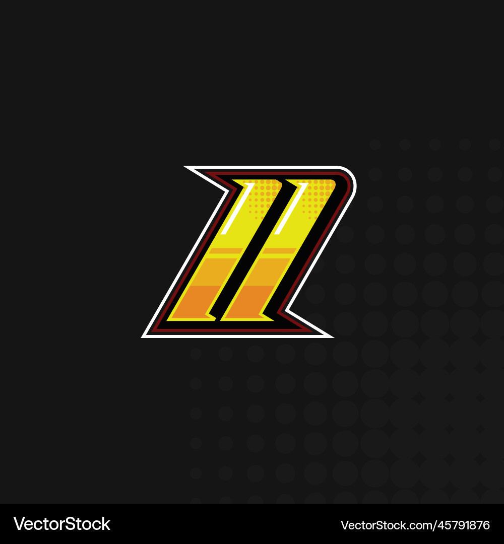 Racing Number 11 Logo Royalty Free Vector Image