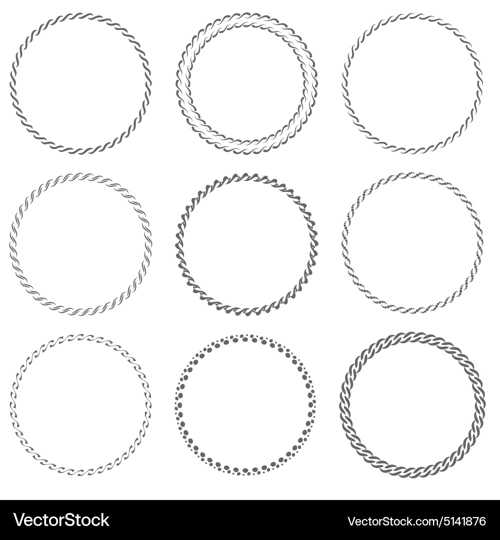 Round frames Royalty Free Vector Image - VectorStock