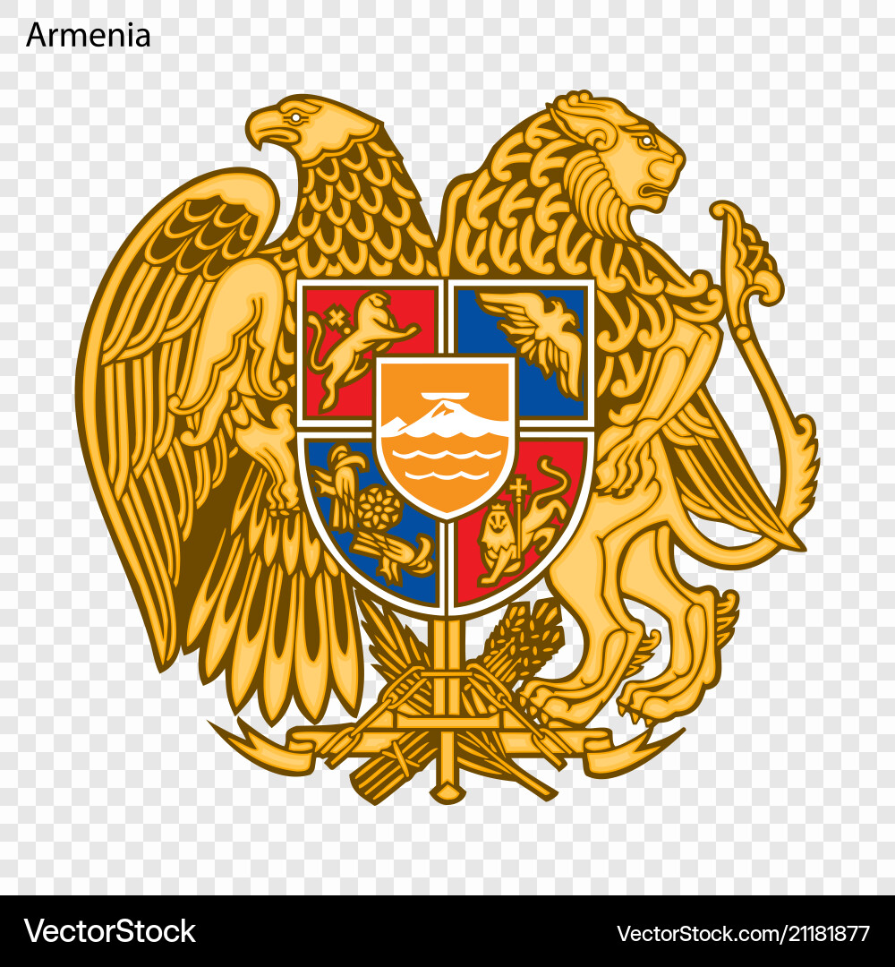 Armenian National Emblem Royalty Free Vector Image