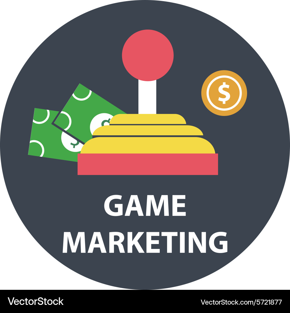 Game marketing and monetizing Royalty Free Vector Image