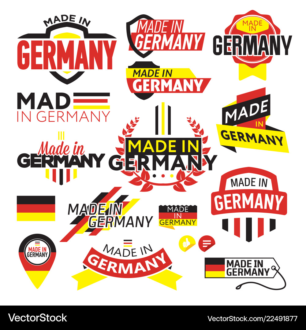Made in Germany Labels Royalty Free Vector Image