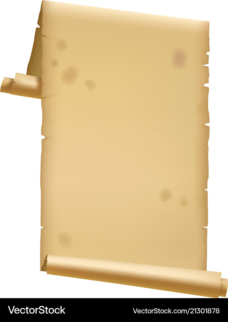 Antique Parchment Scroll Royalty Free Vector Image