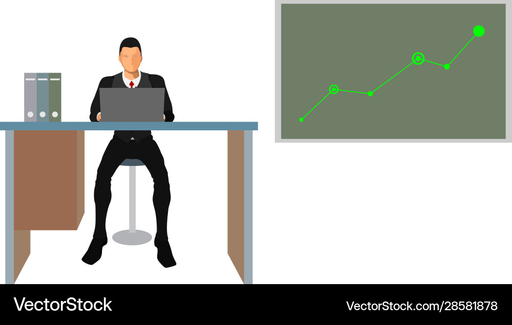 Info graphic business analyst Royalty Free Vector Image