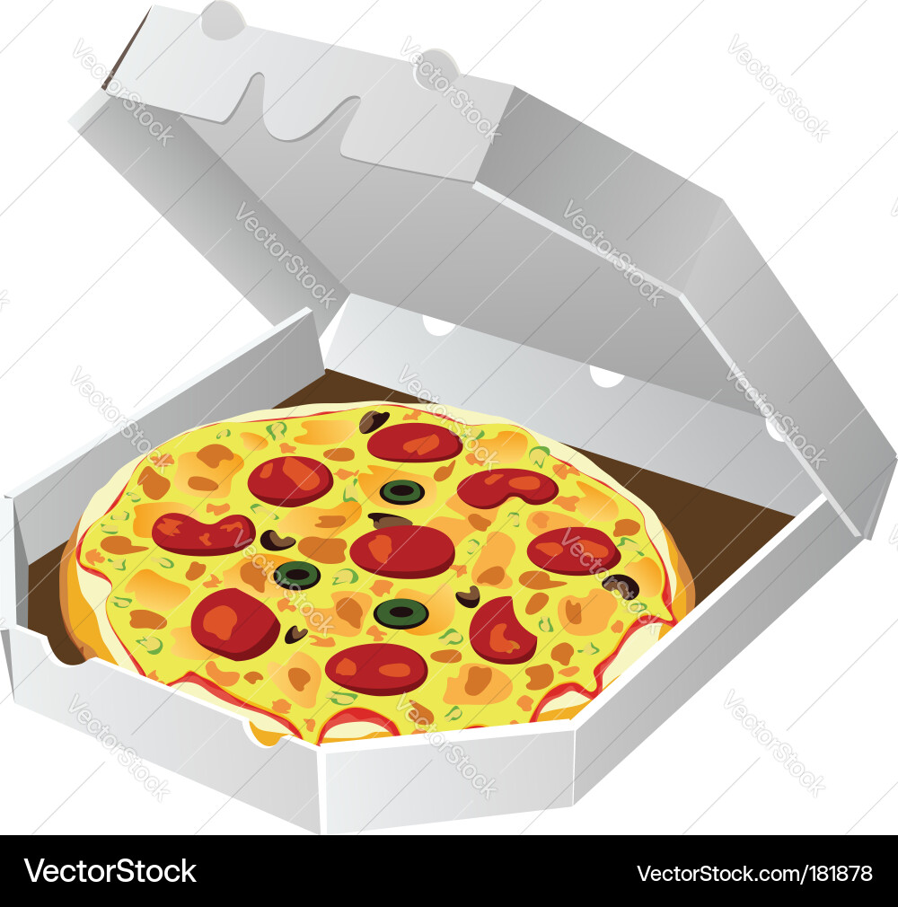 Italian pizza Royalty Free Vector Image - VectorStock