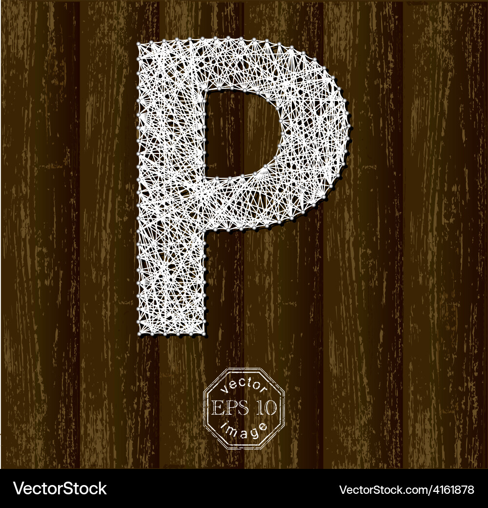 Letter p Royalty Free Vector Image - VectorStock