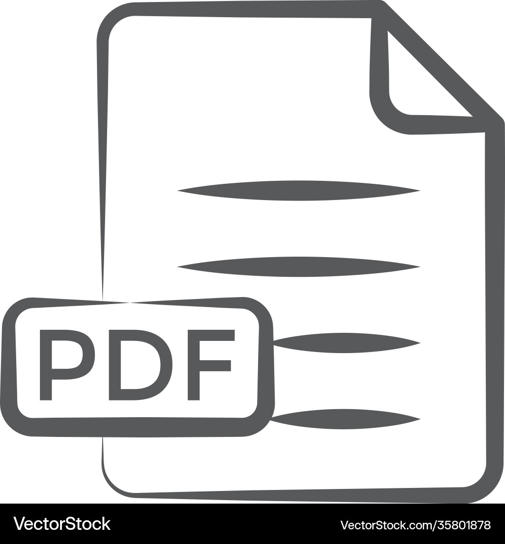 Pdf file Royalty Free Vector Image - VectorStock