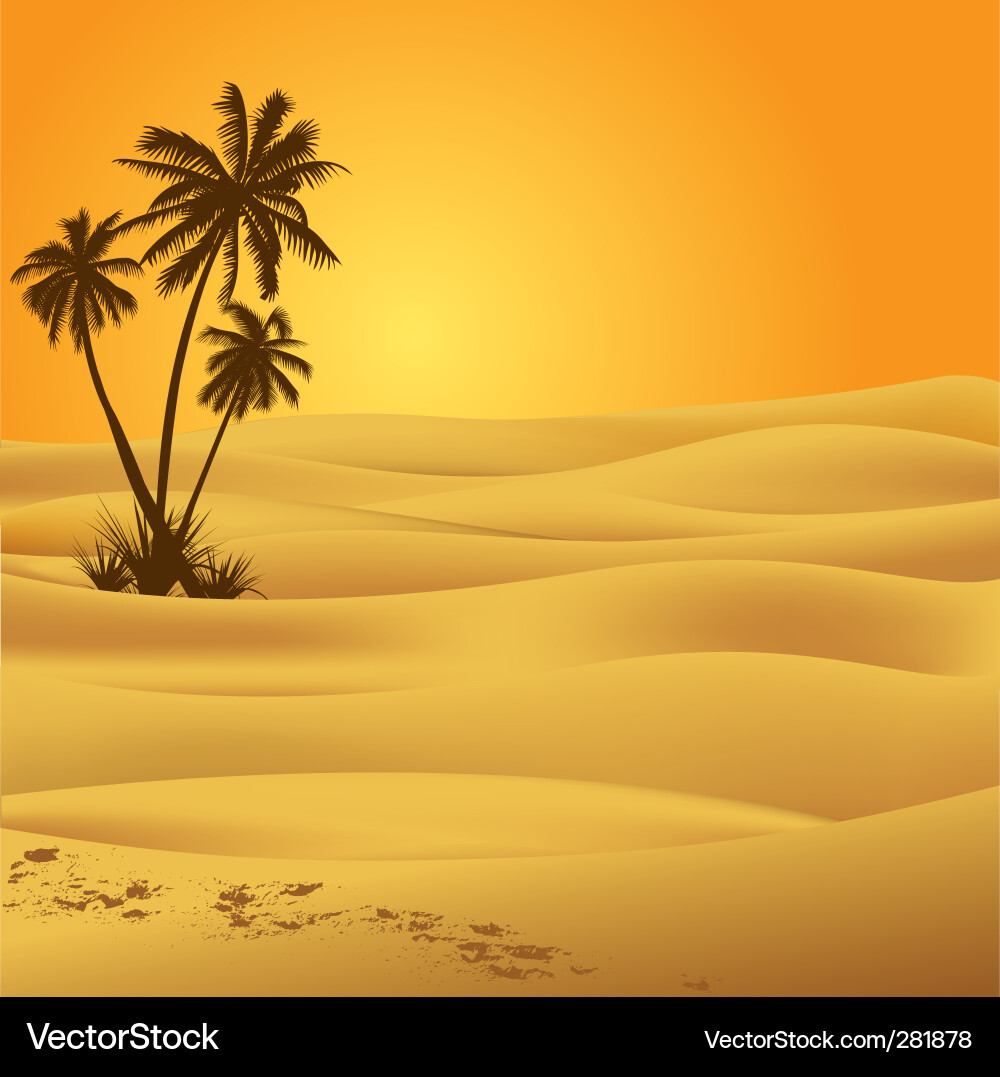 Sahara desert Royalty Free Vector Image - VectorStock