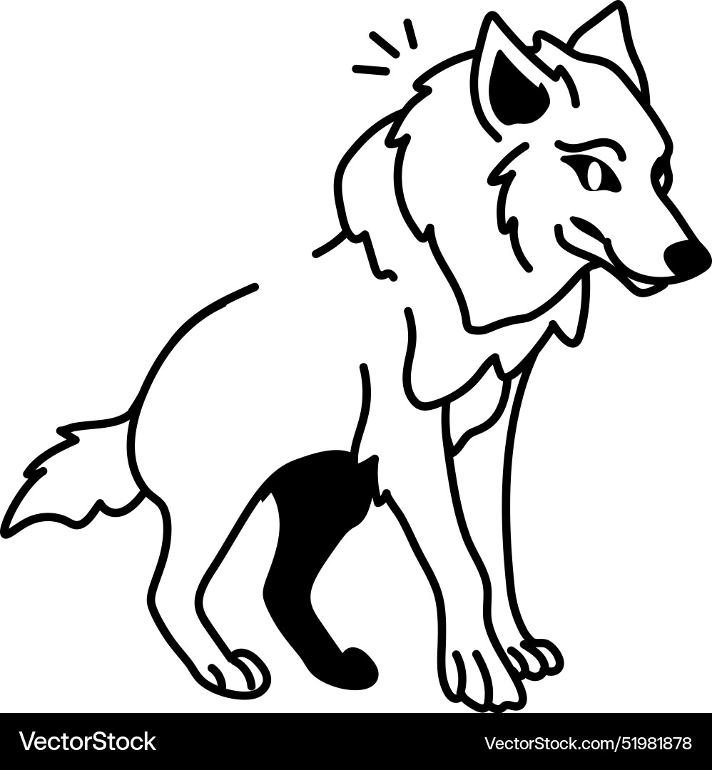 Wolf Royalty Free Vector Image - VectorStock