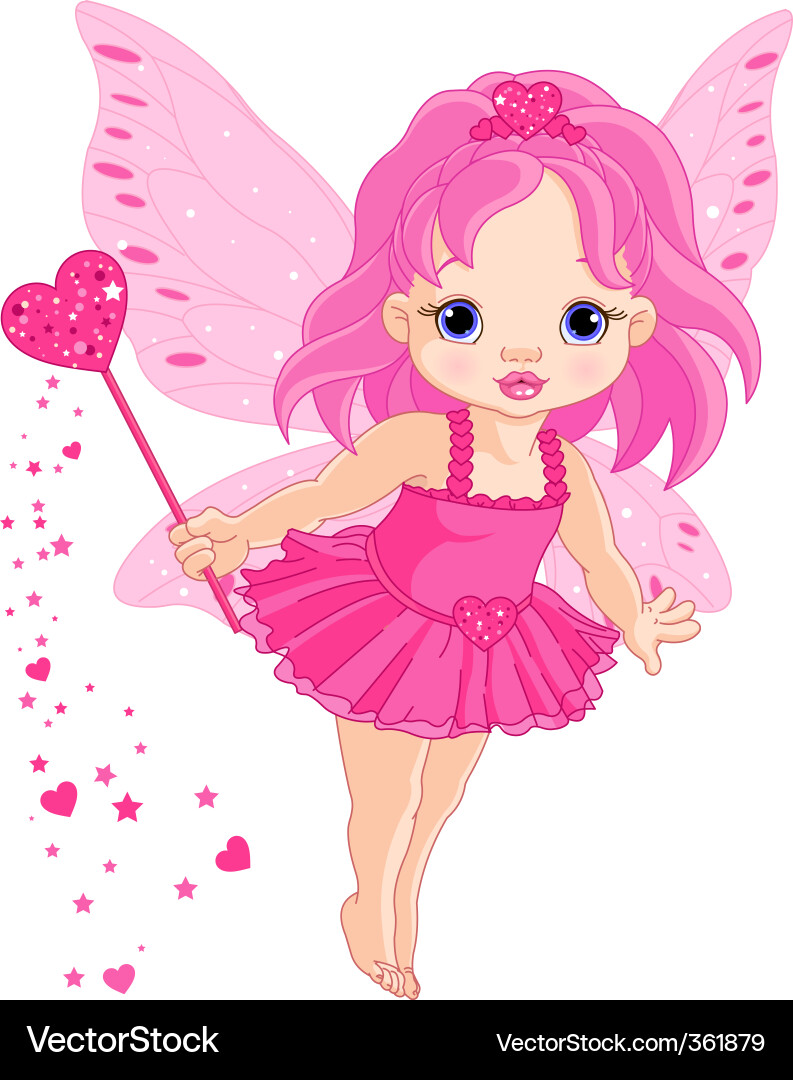 Adorable Love Fairy Royalty Free Vector Image - VectorStock