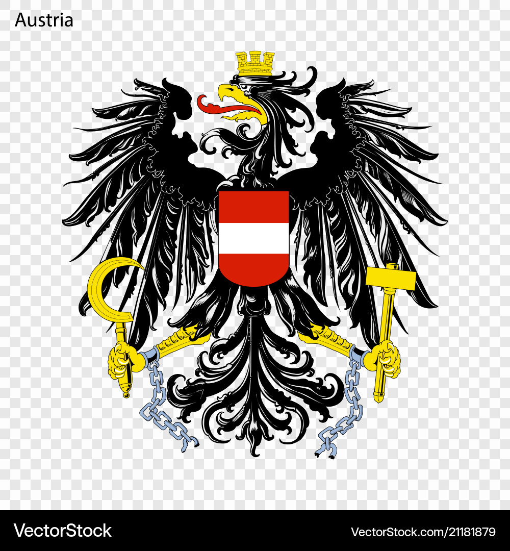 Austrian Coat of Arms Royalty Free Vector Image