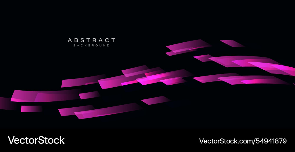 Dynamic pink abstract background with black Vector Image