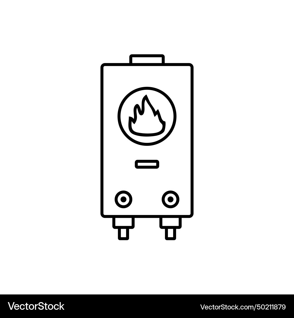 Gas boiler icon Royalty Free Vector Image - VectorStock