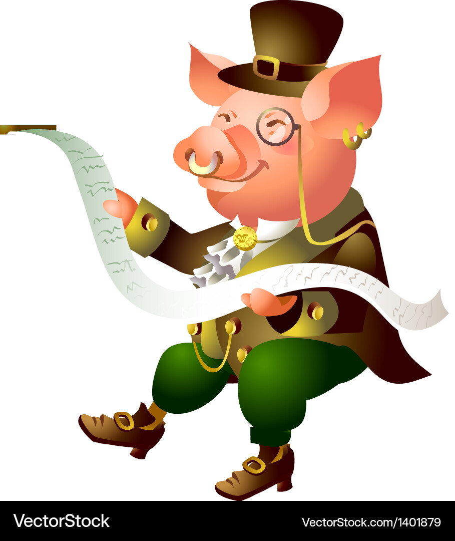 Icon Pig Lizenzfreies Vektorbild - VectorStock