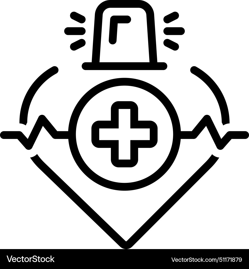 Medical alert Royalty Free Vector Image - VectorStock