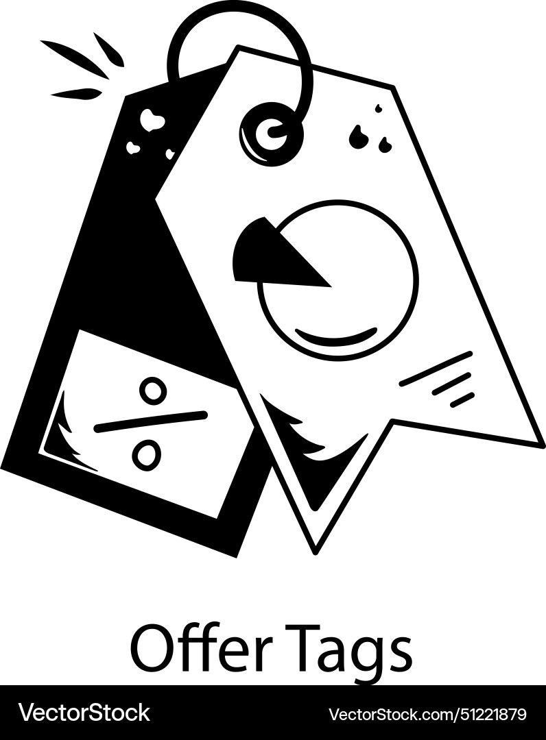 Offer tags Royalty Free Vector Image - VectorStock