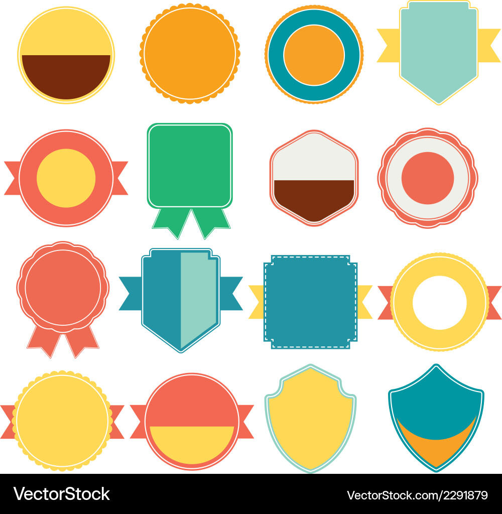 Retro Vintage Badge Collection Royalty Free Vector Image