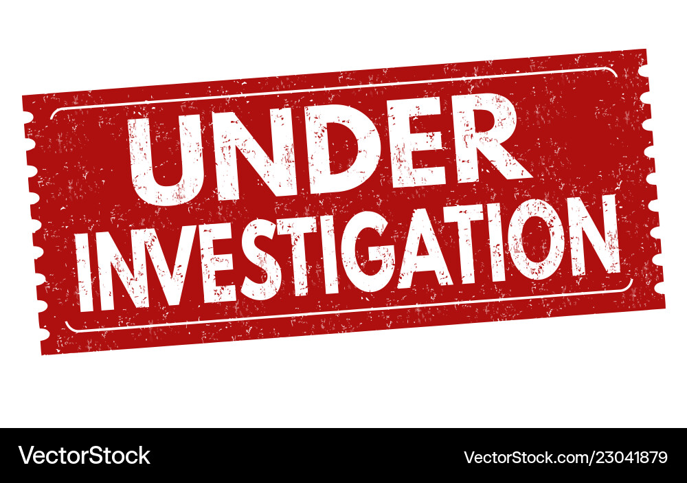 Under investigation sign or stamp Royalty Free Vector Image