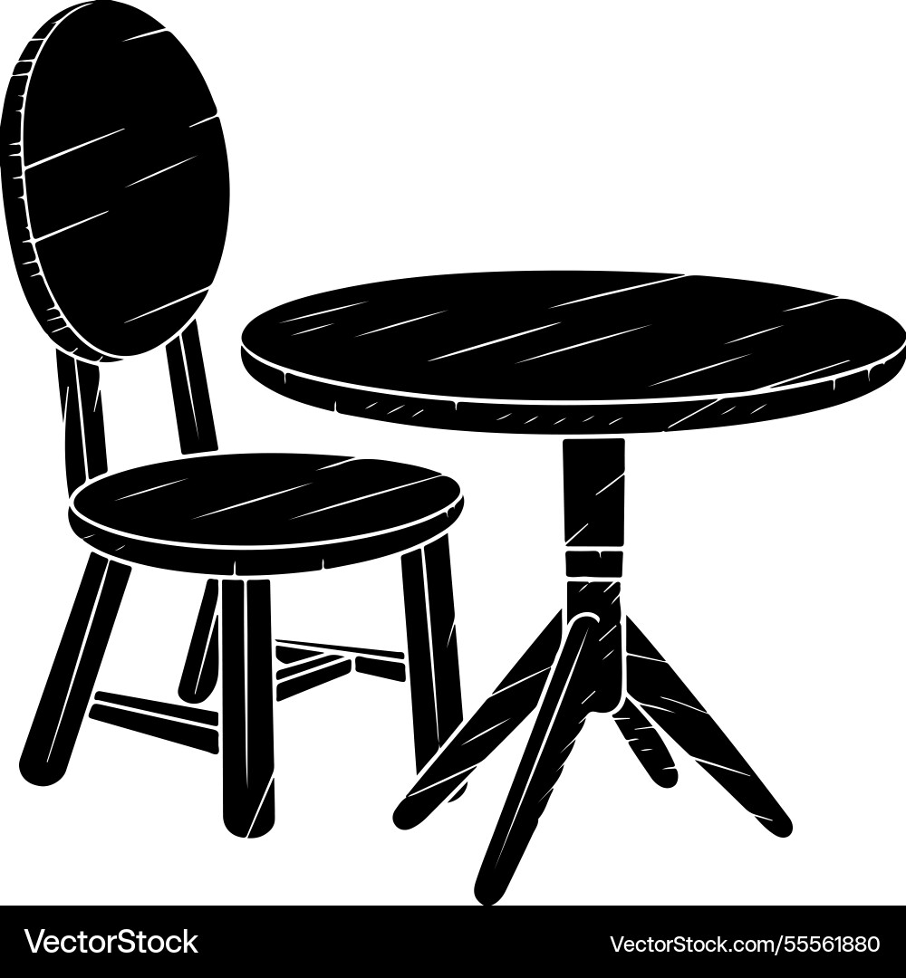 Chairi and table icon design Royalty Free Vector Image