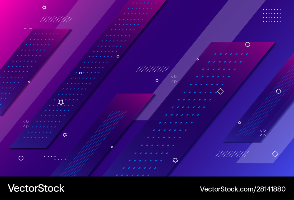 Colorful geometric background dynamic shapes Vector Image