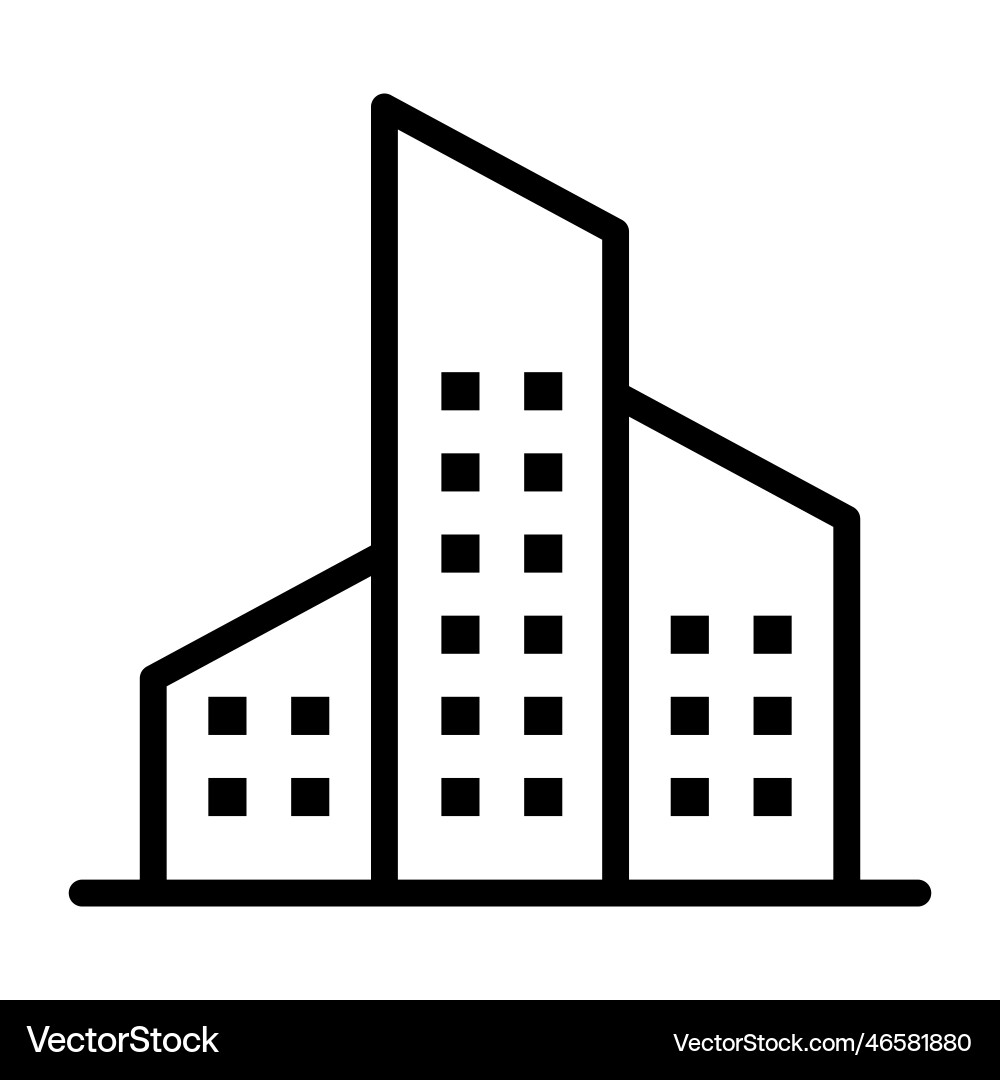 Condo icon Royalty Free Vector Image - VectorStock