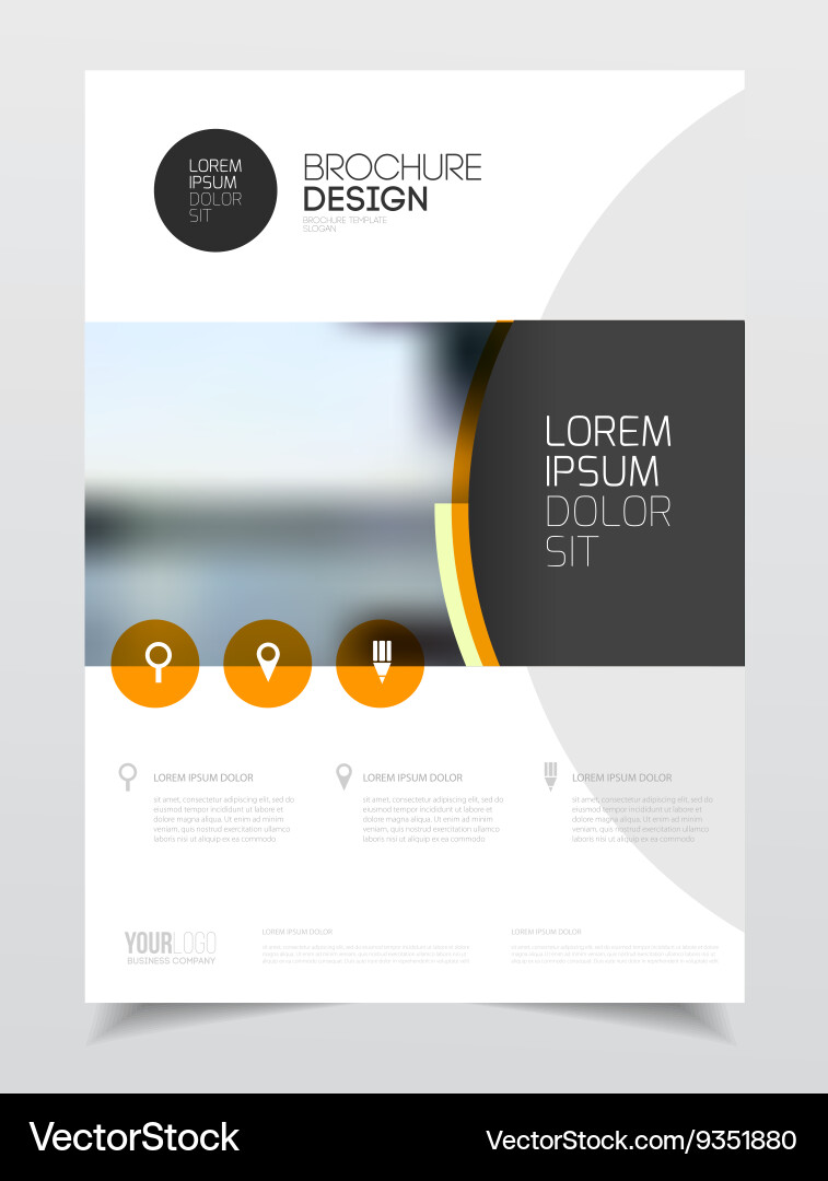 Corporate business document template Royalty Free Vector
