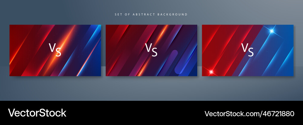 Dynamic Red and Blue Clash Background Royalty Free Vector