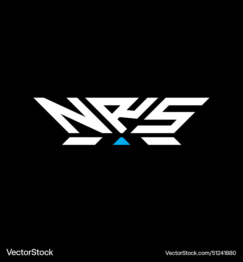 Nrs letter logo design nrs simple and modern logo Vector Image
