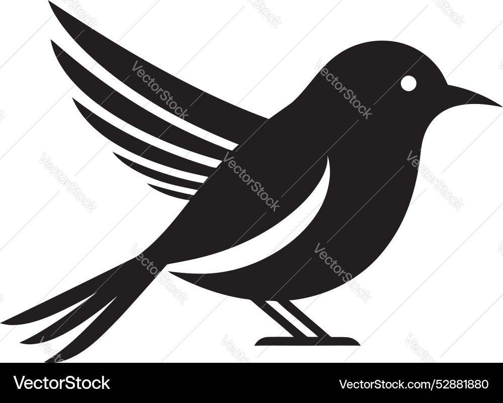 Ravens flight logo graceful falcon icon Royalty Free Vector