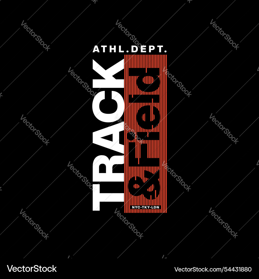 Track & Field Apparel Royalty Free Vector Image