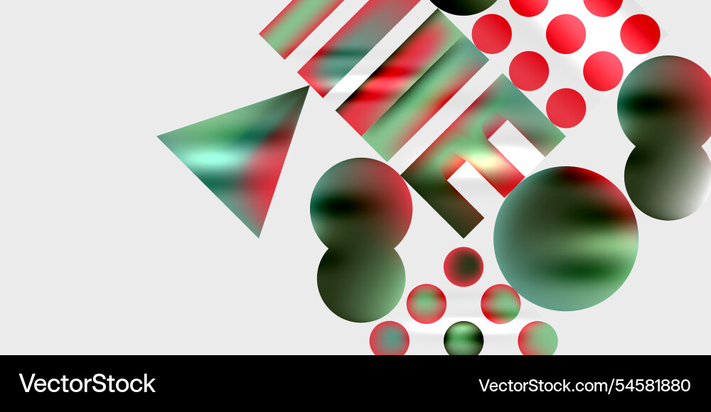 Triangles circles squares rectangles design Vector Image