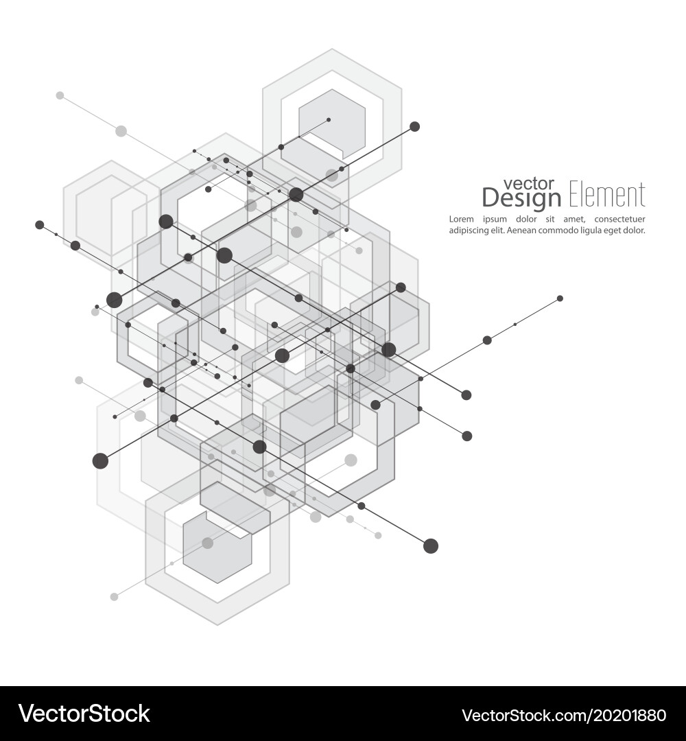 Virtual abstract background Royalty Free Vector Image