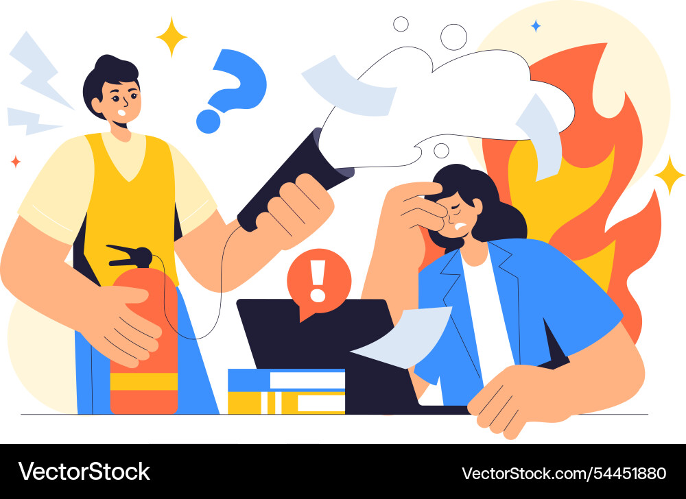 Work burnout prevention highlighting emotional Vector Image