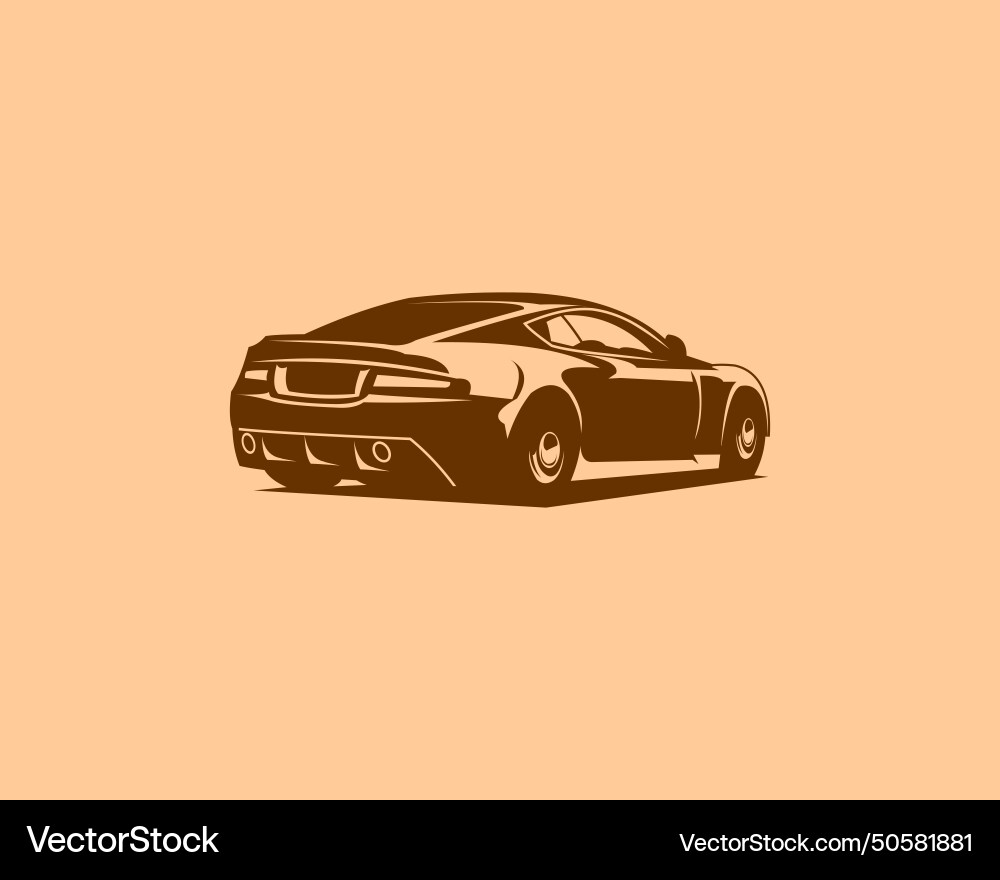 1964 aston martin dbs isolated side view Vector Image